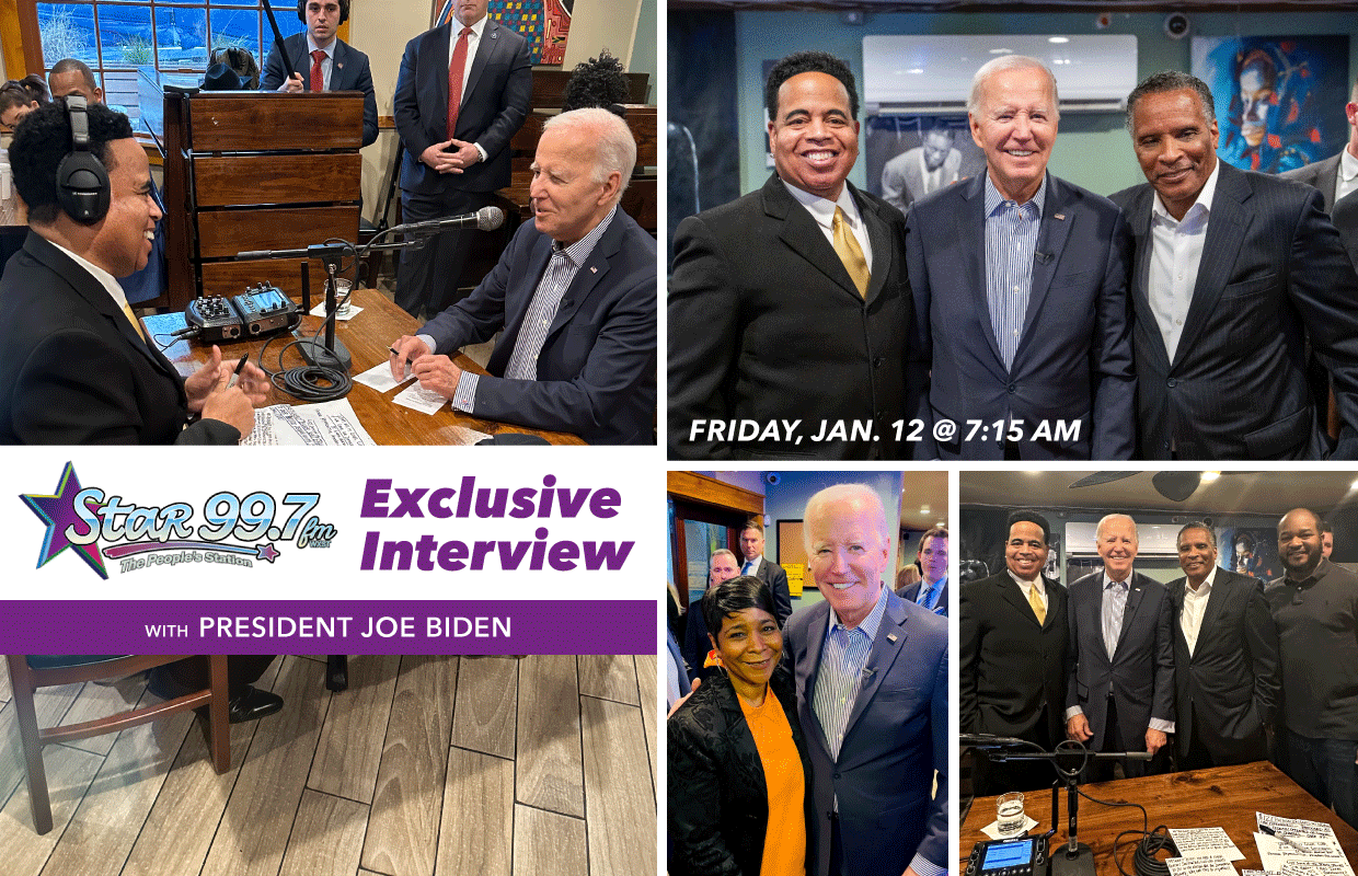 Exclusive Interview w/ President Biden Airing Jan. 12 @ 7:15 AM | Star 99.7