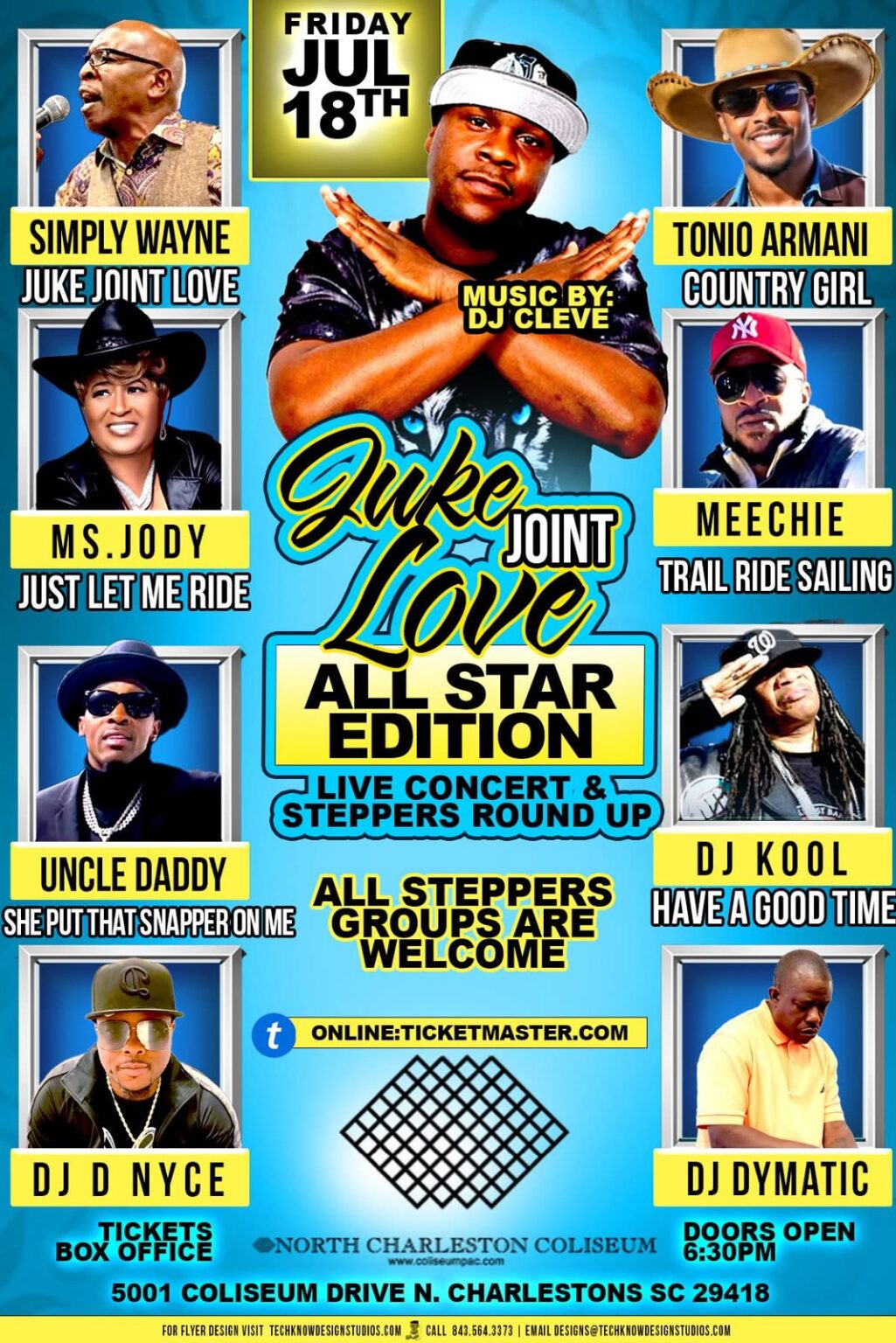 7/18: Join DJ D-Nyce @ the Juke Joint Concert & Steppers Round Up | Star 99.7